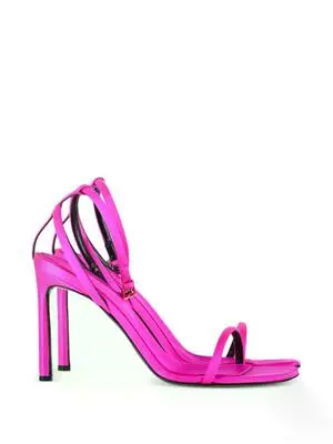 SERGIO ROSSI X Evangelie Smyrniotaki Strappy Heeled Sandals - Pink