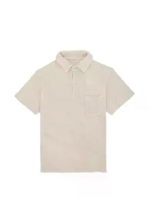FORTELA Missourim Waffle Pocket Polo Shirt - Neutrals