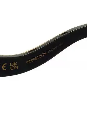 Roberto Cavalli Square Frame Sunglasses With Snake Accents