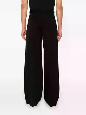 Saint Laurent Wide-leg Grain De Poudre Trousers