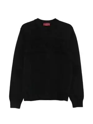 Gucci Intarsia-knit Sweater - Black