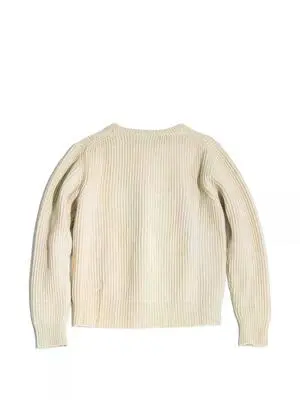 FORTELA Alberto Ribbed Crew-neck Sweater - Neutrals
