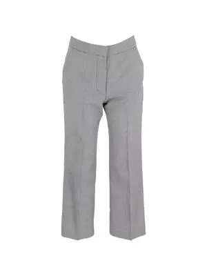 Stella McCartney Checked Wool Trousers - Grey