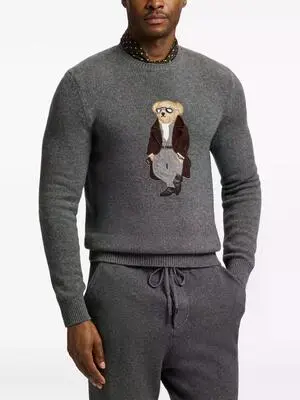 Ralph Lauren Purple Label Cashmere Polo Bear Sweater