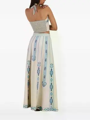 FORTELA Aura Embroidered Halter Top