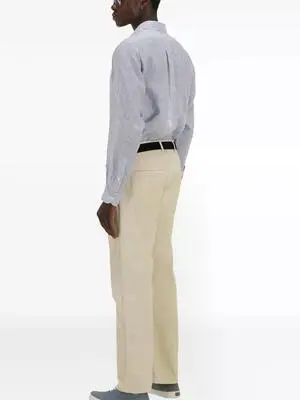 FORTELA Beige Chino Trousers With Herringbone Texture - Neutrals