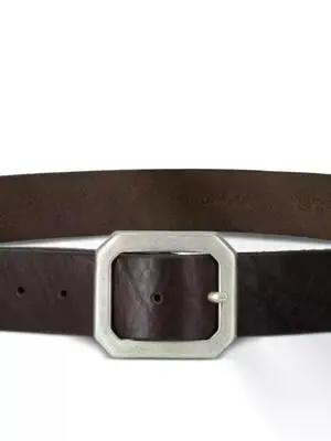 FORTELA Leather Belt With Silver-tone Buckle