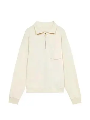 FORTELA Woven Zip-up Sweatshirt - Neutrals