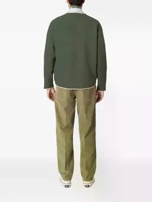 FORTELA Zip-fastening Jacket With Contrast Trim - Green