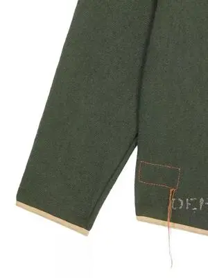 FORTELA Zip-fastening Jacket With Contrast Trim - Green