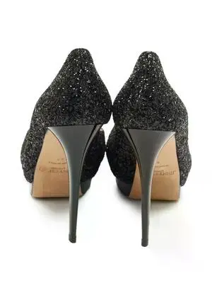 JIMMY CHOO Glitter Platform Pumps