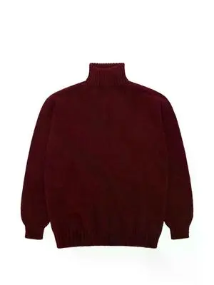 FORTELA Shetland Turtleneck Sweater - Red