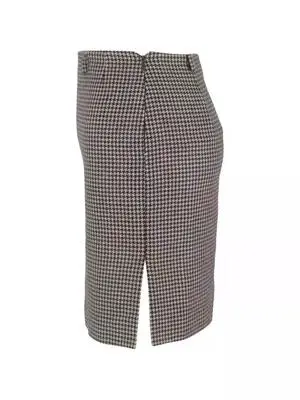 Max Mara Houndstooth Print Mini Skirt