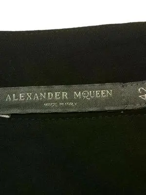 Alexander McQueen Pleated Tiered Trousers With Belted Ruffle Trim