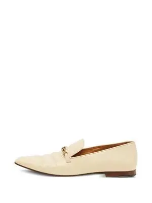 TOD'S Leather Hardware Loafers - Neutrals