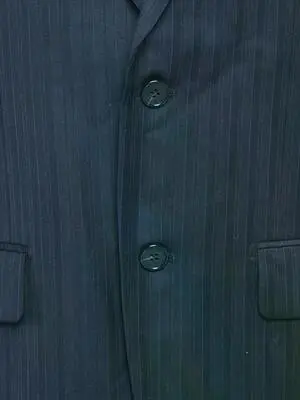 Givenchy Pinstriped Gabardine Blazer - Blue