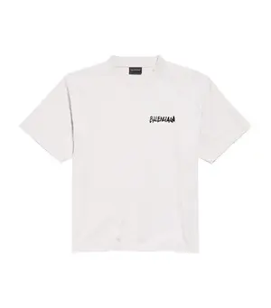 Balenciaga Cotton Masking Tape Print T-shirt - White