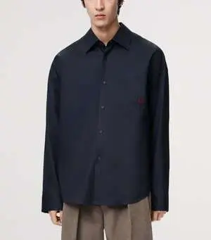 Loewe Cotton-blend Long-sleeve Anagram Shirt