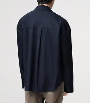 Loewe Cotton-blend Long-sleeve Anagram Shirt