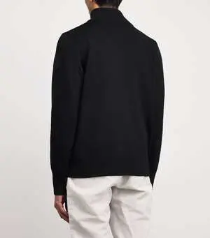 Canada Goose Rosseau Quarter-zip Merino Wool Sweater - Black