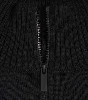 Canada Goose Rosseau Quarter-zip Merino Wool Sweater - Black
