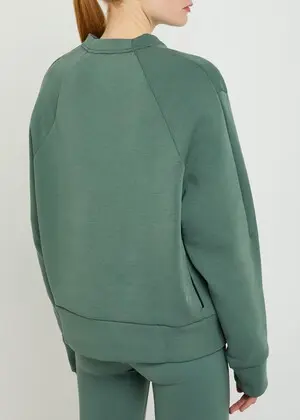On Cotton-blend Sweatshirt With Designer Stamp