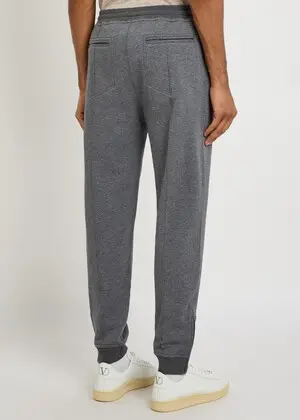 Brunello Cucinelli Tapered-leg Cotton-blend Sweatpants