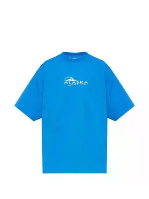 Vetements Cotton Graphic T-shirt - Blue