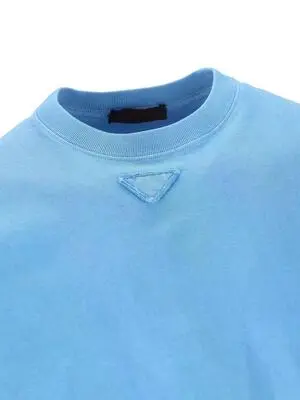 Prada Triangle Patch T-shirt - Blue