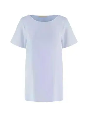 ALLUDE Short-sleeved Round Neck T-shirt