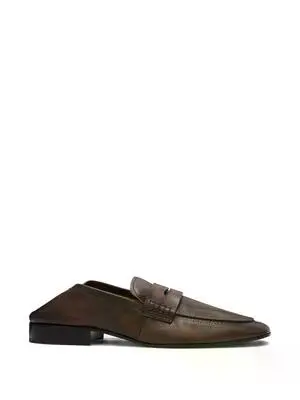 Dries Van Noten Leather Slip-on Loafers