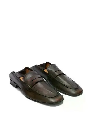 Dries Van Noten Leather Slip-on Loafers