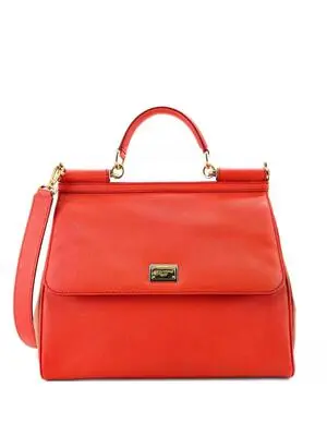 Dolce & Gabbana Miss Sicily Leather Satchel - Multicolour