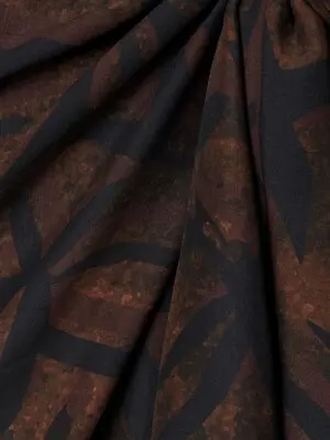 SARA CRISTINA Embellished Printed Voile Pareo