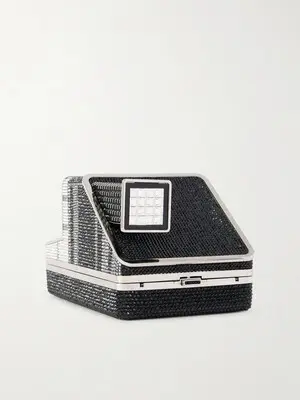 Judith Leiber Crystal-embellished Camera Clutch