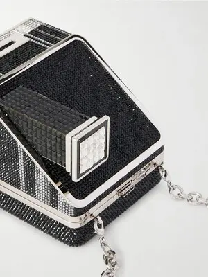 Judith Leiber Crystal-embellished Camera Clutch