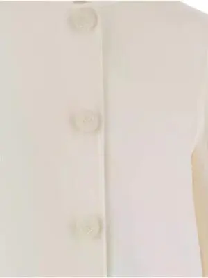 Valentino Garavani High-collar Button Wool Coat