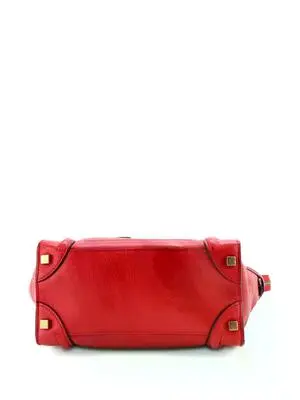 Celine Luggage Bag Smooth Leather Micro Tote Bag