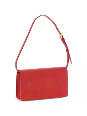 Valentino Garavani Grainy Vlogo Signature Shoulder Bag - Red