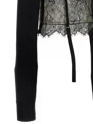 Giuseppe Di Morabito Long Sleeve Lace Sweater
