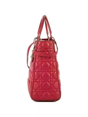 Dior Lady Quilted Handbag - Red
