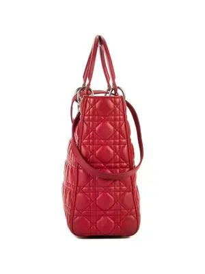 Dior Lady Quilted Handbag - Red