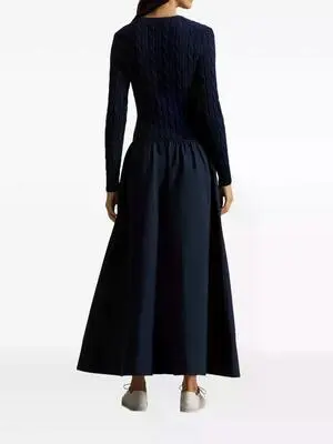 Polo Ralph Lauren Maxi Cable-knit Dress - Blue