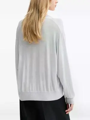 IRO PARIS V-neck Long-sleeved Sweater With Ribbed Trims