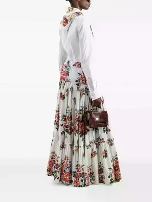 Dolce & Gabbana Poplin Shirt With Scarf Print Collar