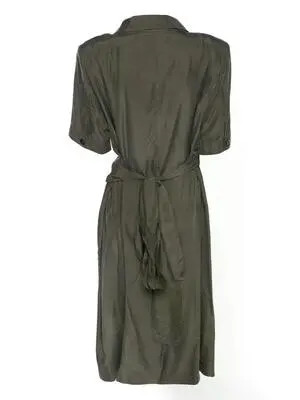Marina Rinaldi Belted Wrap Midi Dress