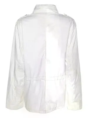 Marina Rinaldi Zip-up Jacket With Flap Pockets And Drawstring Hem