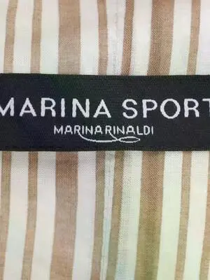 Marina Rinaldi Zip-up Jacket With Flap Pockets And Drawstring Hem