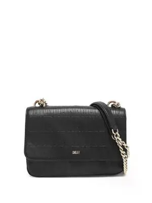 Dkny Leather Chain Shoulder Bag - Black