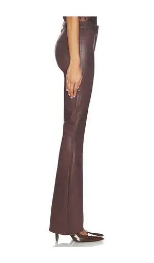 L'Agence Marty High Rise Flare Trousers - Chocolate